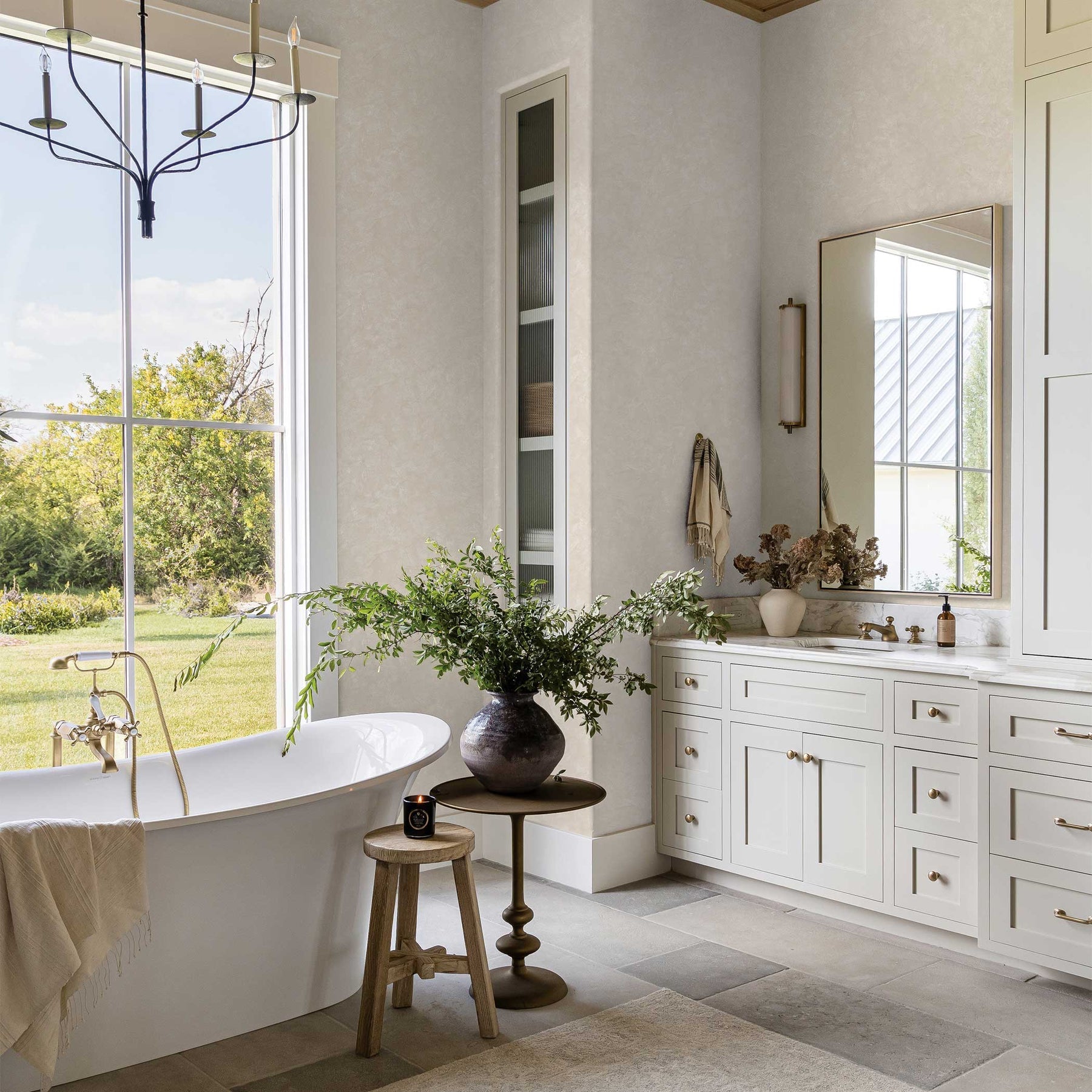 Tempaper Faux Roman Clay Textured Peel and Stick Wallpaper